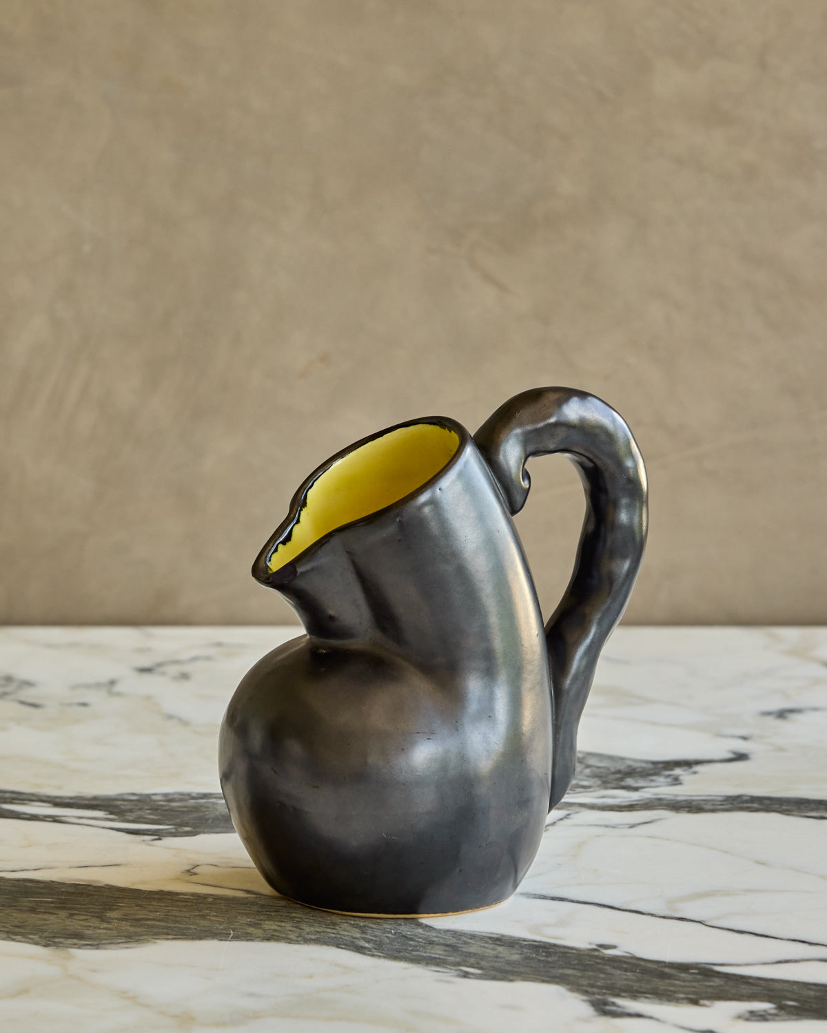 Gunmetal Glazed Pitcher