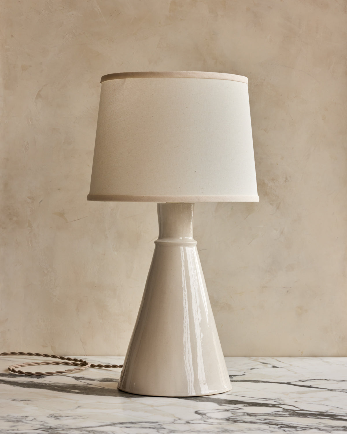 Ceramic Table Lamp - Salt Ring