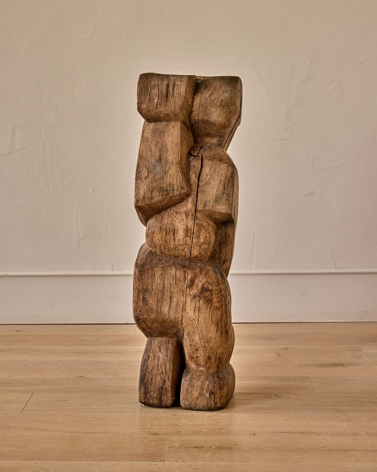 Wood Brutalist Sculpture 1960s Walter De Buck Brutalist Wall Sculpture